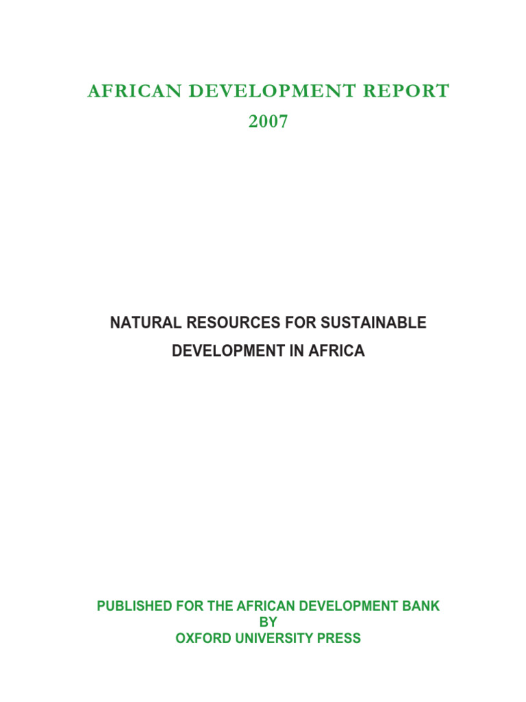 Sustainable Development in Africa's Resources | PDF | Mining | African ...
