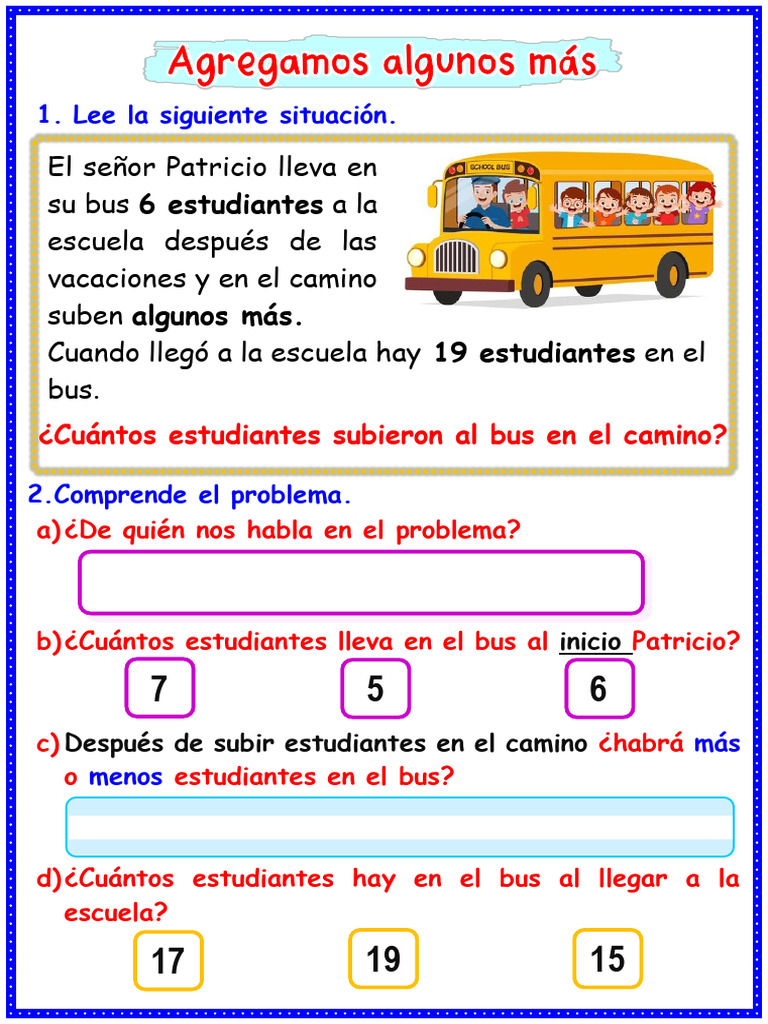 Ficha Agregamos Algunos Más (Cambio 3) Maestra Janet | PDF