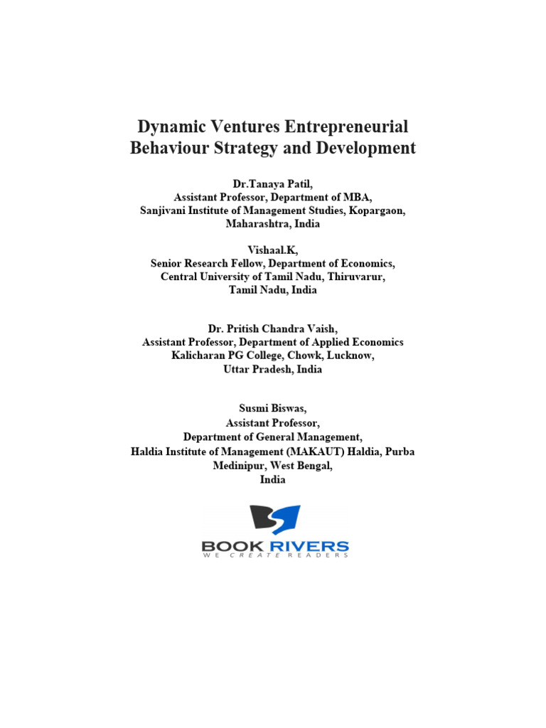 Understanding Fabian Entrepreneurs | PDF | Entrepreneurship | Risk
