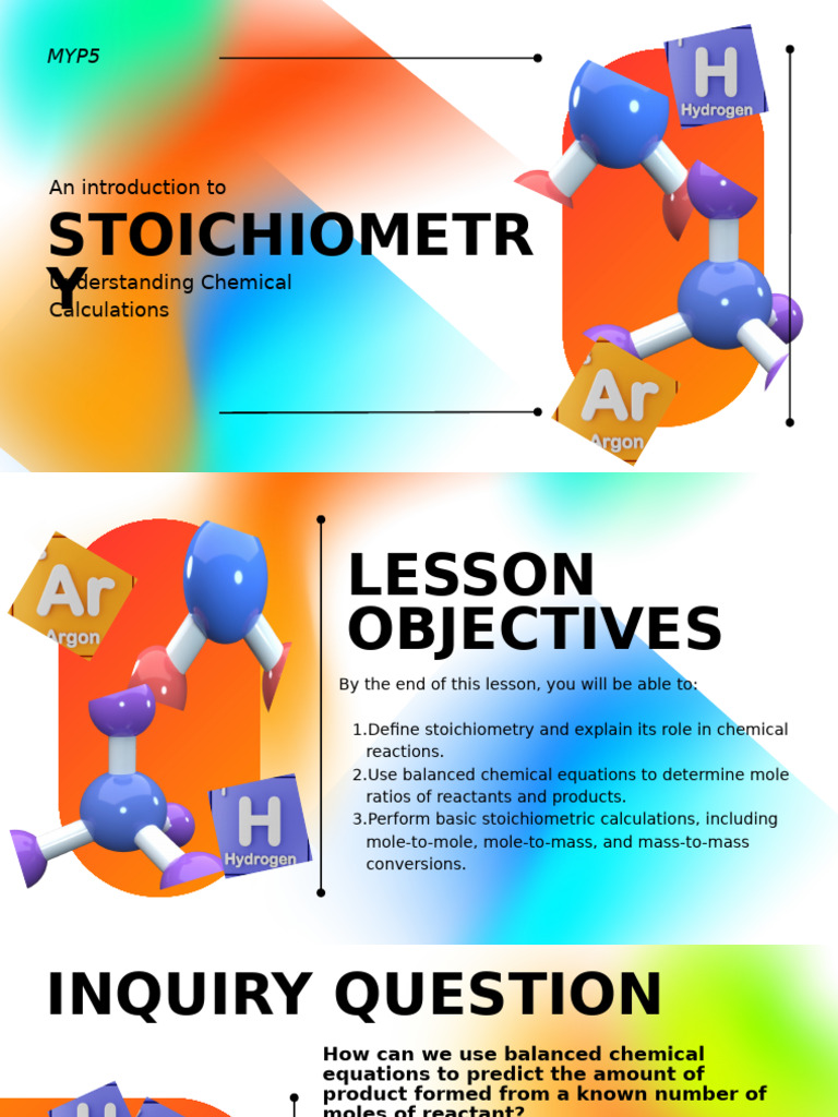 Stoichiometry Presentation | PDF | Stoichiometry | Mole (Unit)