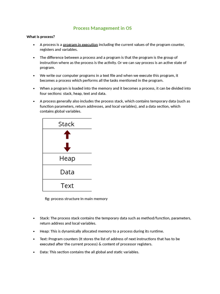 Process Management in OS | PDF | Process (Computing) | Scheduling (Computing)