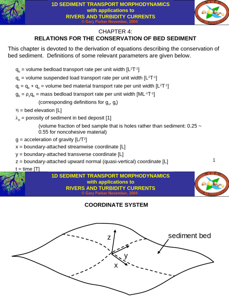RTe BookCh4ConservationBedSed | PDF | Sediment | Earth Sciences