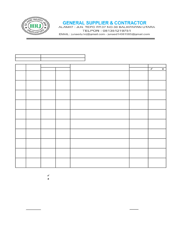 Time Sheet Kerja | PDF