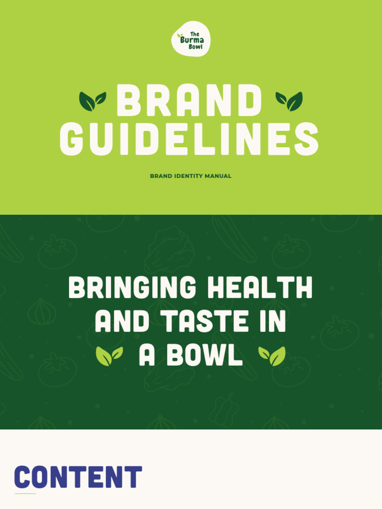 Burma Bowl Brand Identity Guide | PDF | Typefaces | Logos