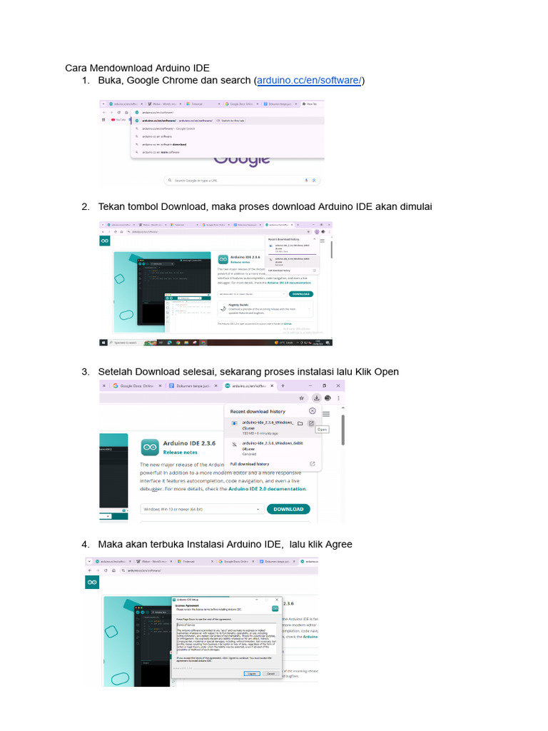 Cara Mendownload Arduino IDE | PDF