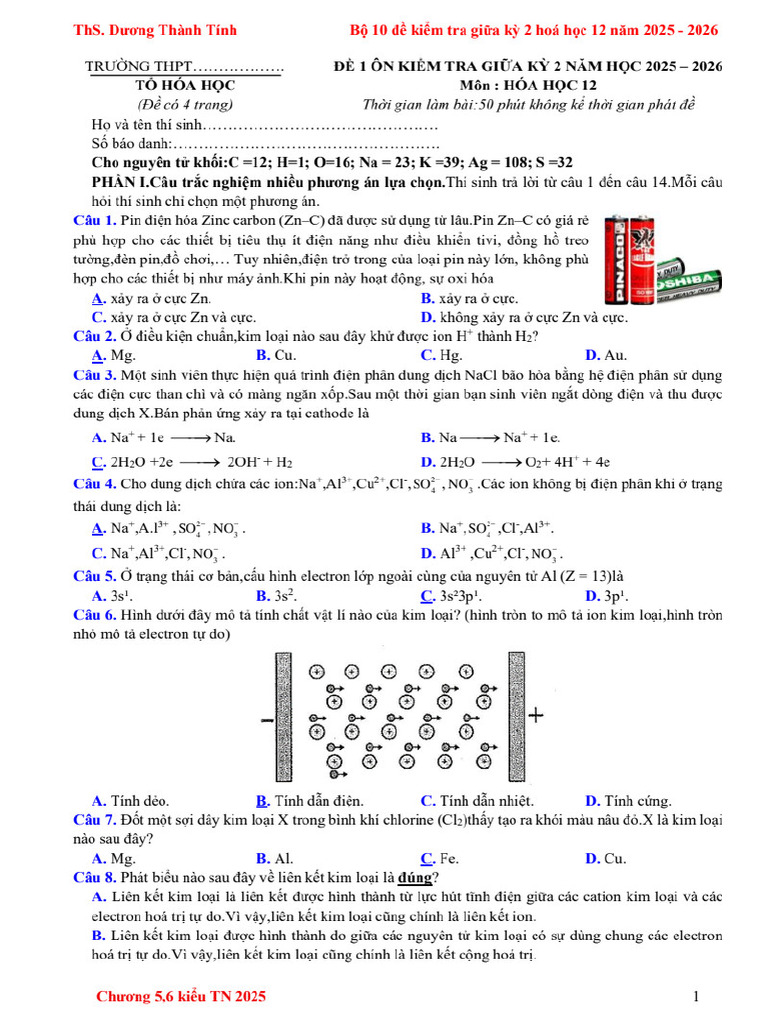 de-kiem-tra-gk2-10-de-hoa-12-c56-kieu-tn | PDF