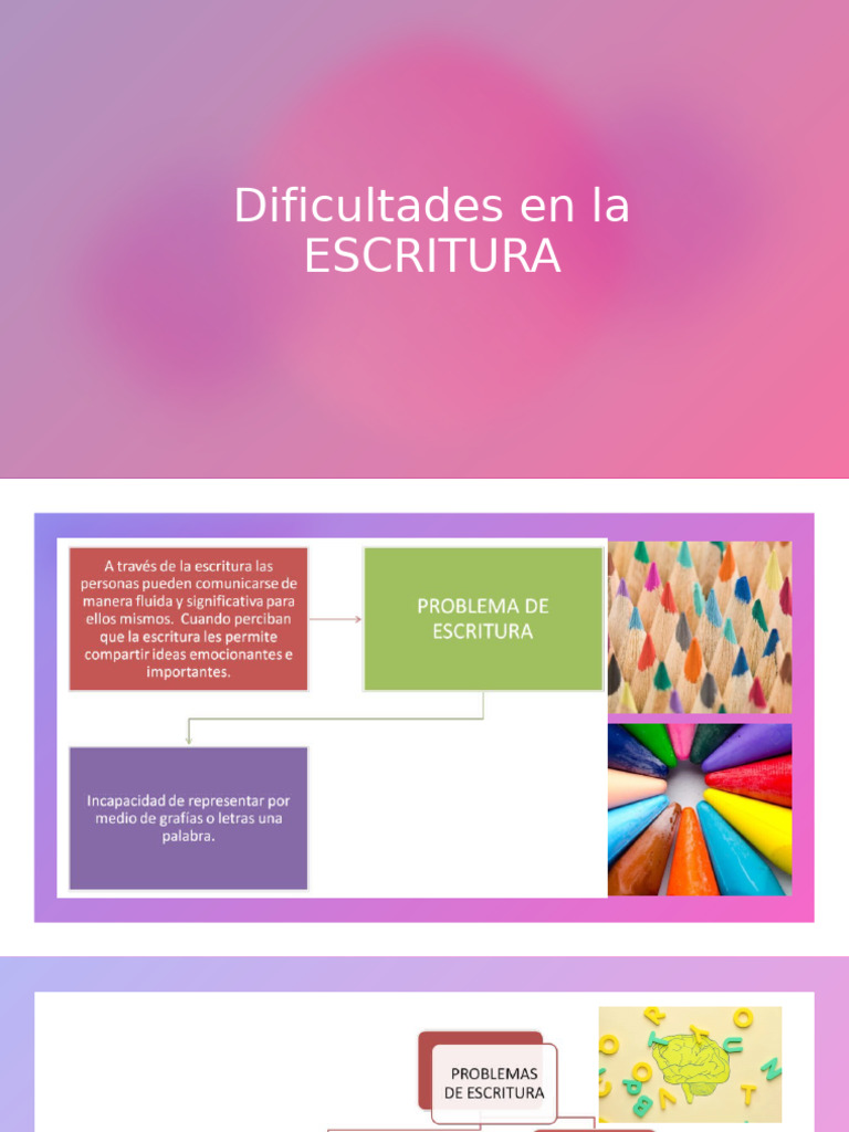Dificultades Comunes en la Escritura | PDF | Comunicación humana ...