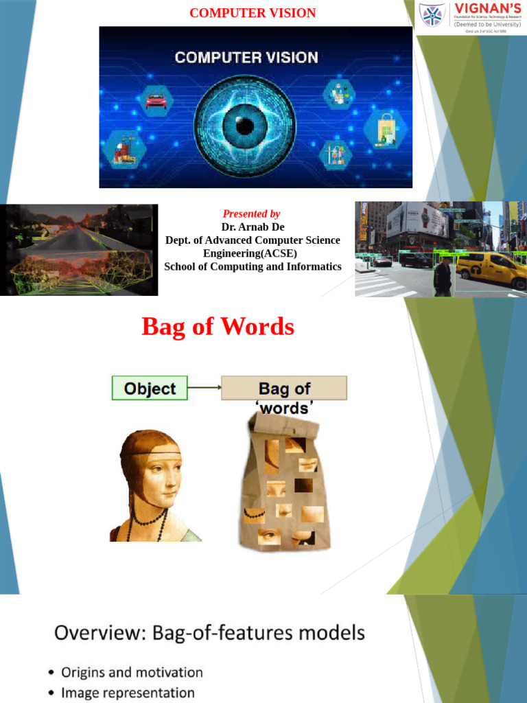 Bag of Words That Is A Topic in Computer Vision. | PDF