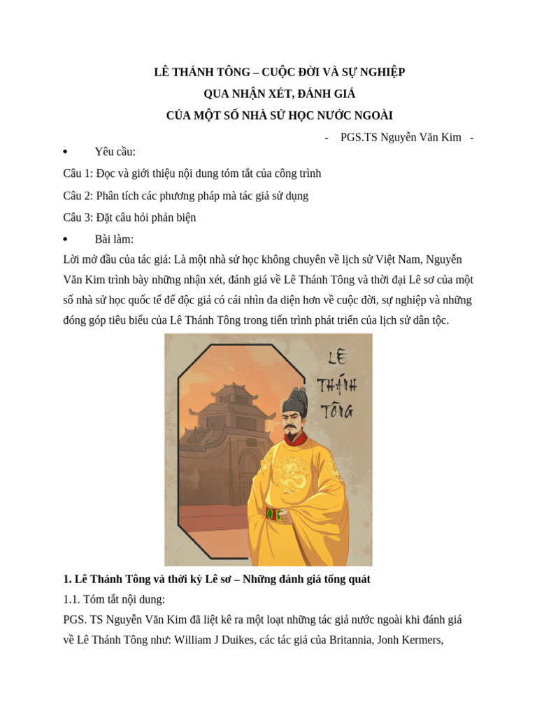 Lê Thánh Tông | PDF