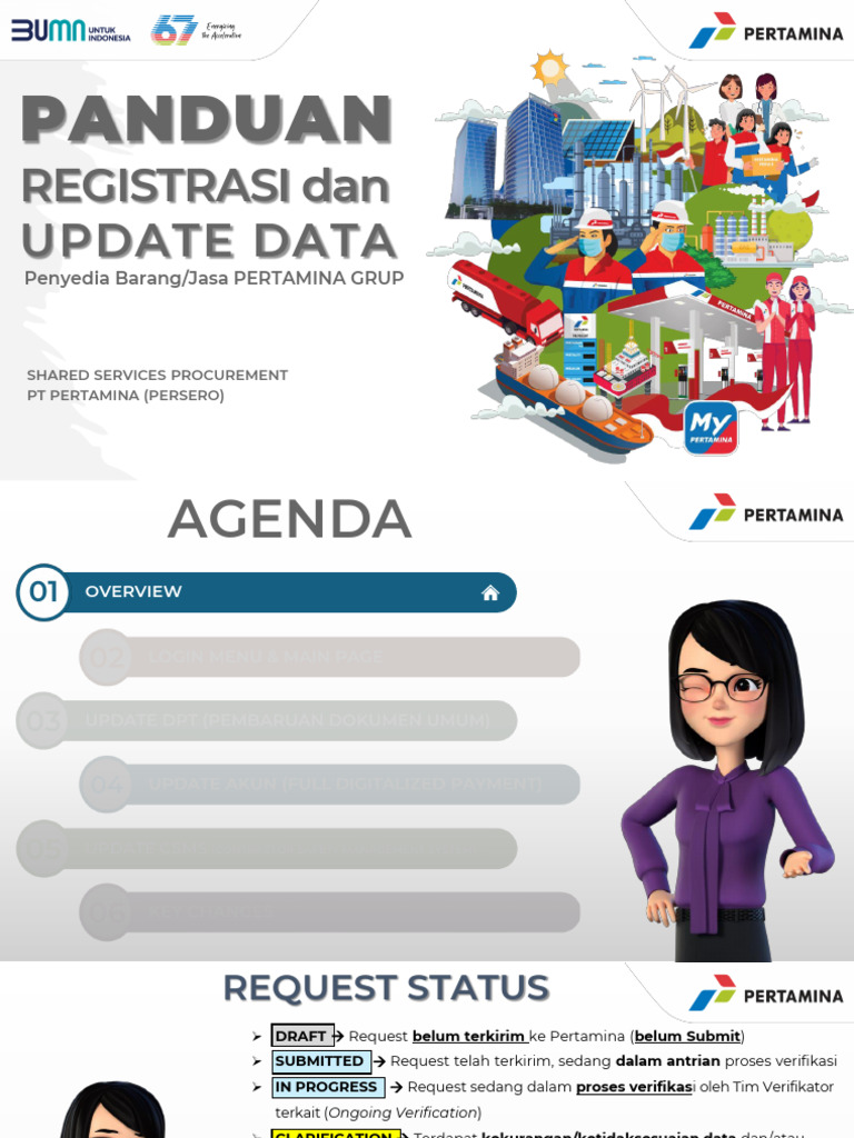 Panduan Registrasi Dan Update Data Vendor - Registrasi Vendor Baru | PDF