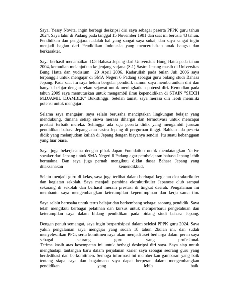 Contoh Deskripsi p3k | PDF
