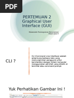 Perbandingan Antarmuka CLI dan GUI | PDF