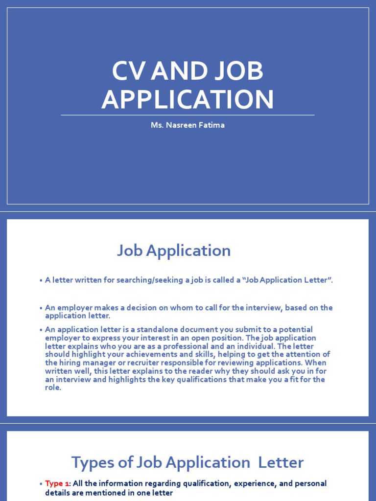 Job Application and CV Writing Guide | PDF | Résumé | Nursing