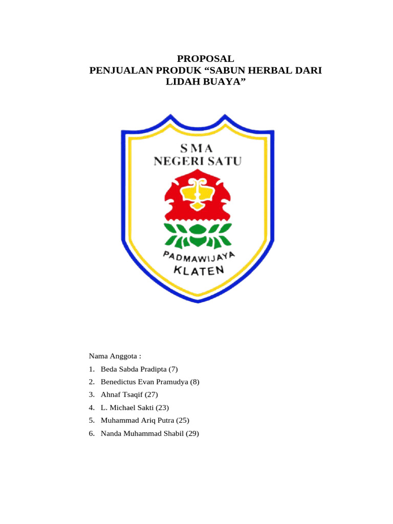 Proposal Pkwu Produk | PDF