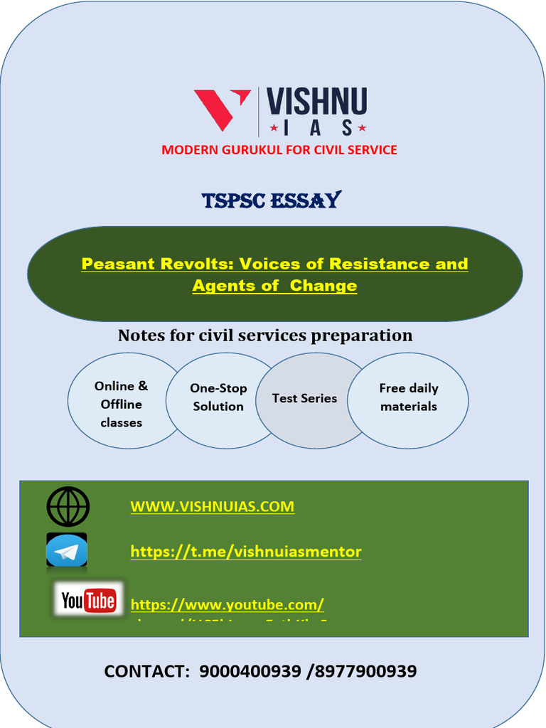 56 Peasant Revolts Voices of Resistance and Agents of Change | PDF