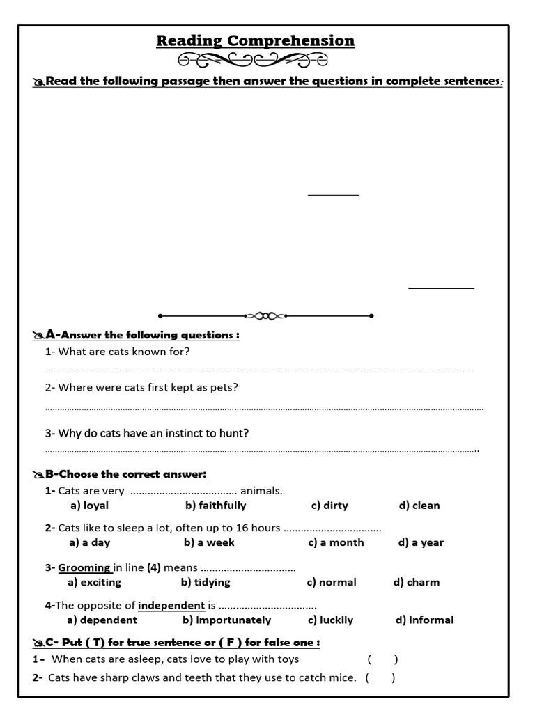 Reading Comprehension - Cats 44 | PDF