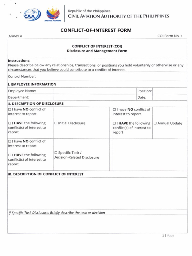 COI Form | PDF