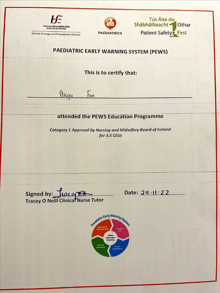 Pews Cert | PDF