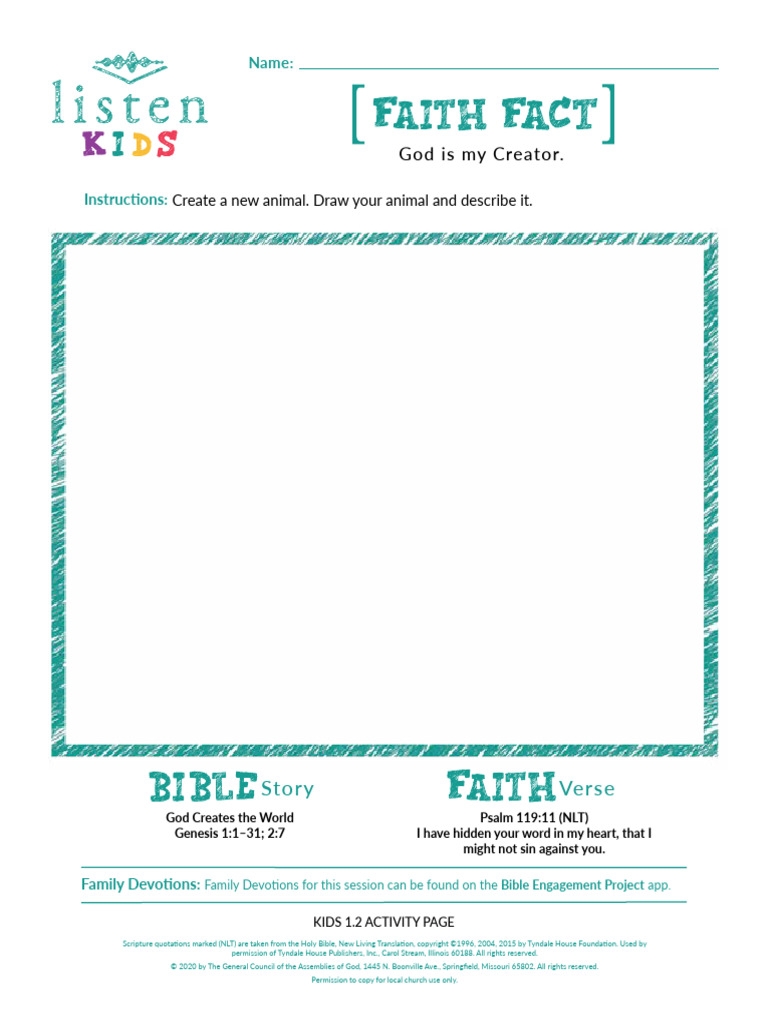 KL1 2 Small Group Activity Page | PDF