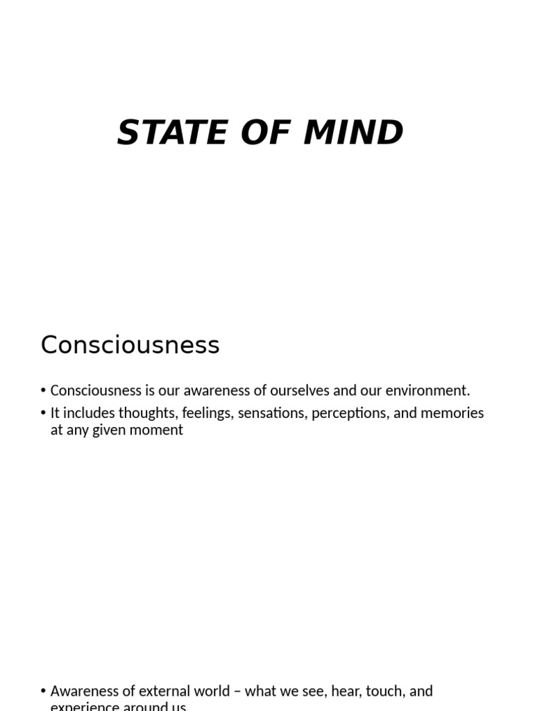 Mind and Consciousness | PDF | Sleep | Dream