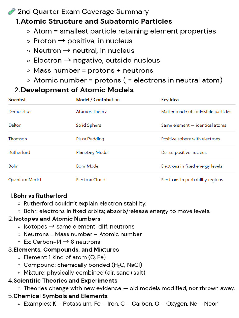 Atomic Structure and Subatomic Particles: Bohr Vs Rutherford | PDF ...