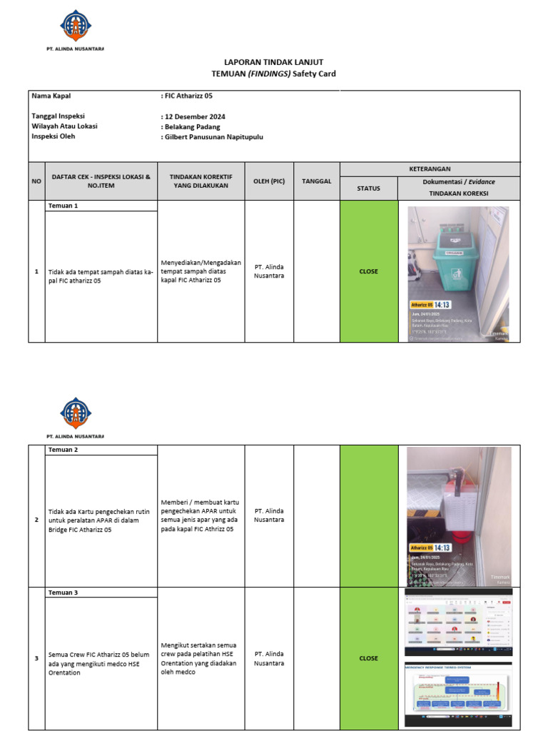 Follow Up Safety Card 12.12.24 FIC Atharizz 05 | PDF
