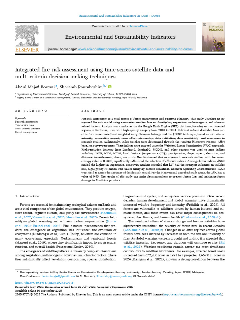Integrated Fire Risk Assessment Model | PDF | Receiver Operating ...
