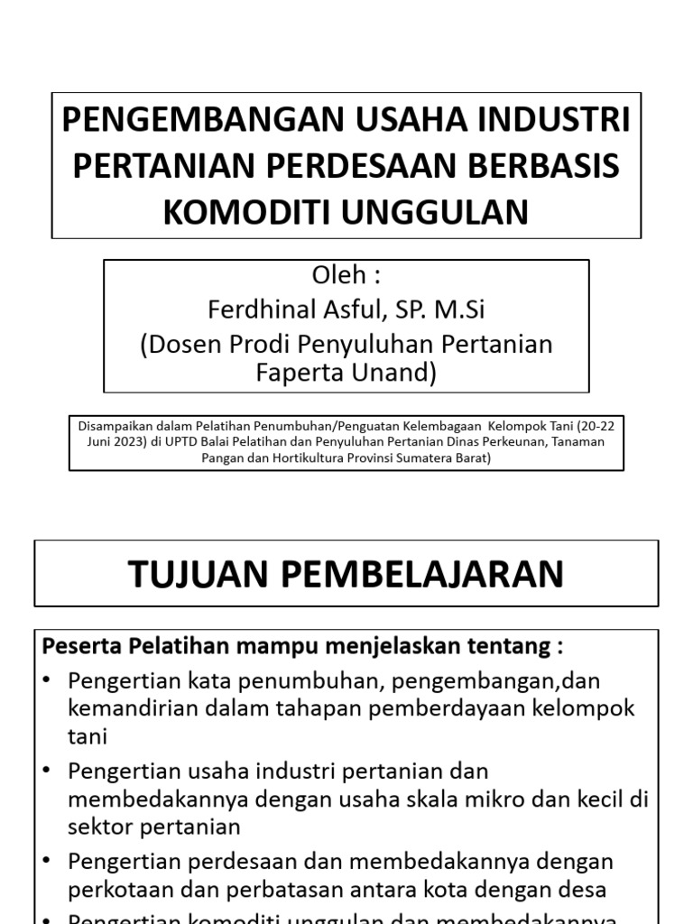 Bahan Presentasi Fedhinal Asful 3 | PDF