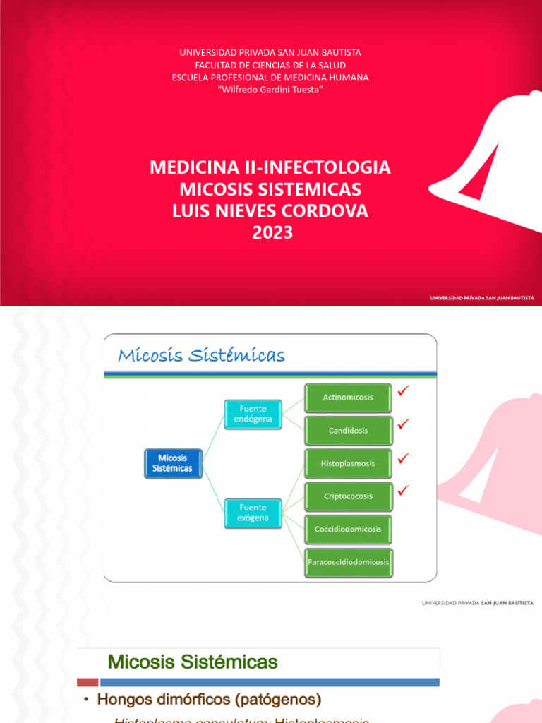 Micosis Sistémicas en Medicina II | PDF