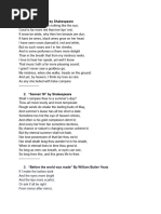 Famous Short Classic Poems Collection | PDF