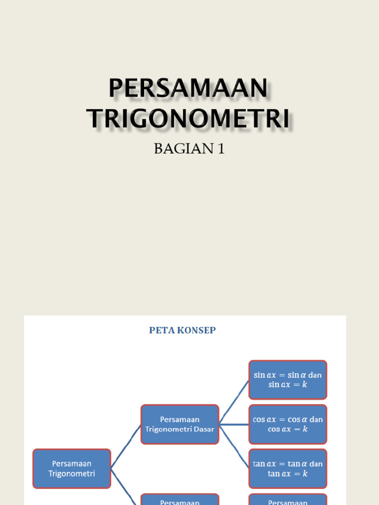 Penyelesaian Persamaan Trigonometri | PDF