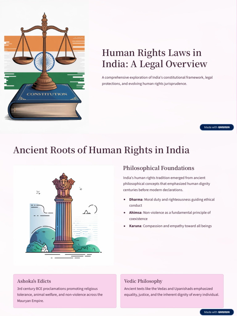 Human Rights Laws in India A Legal Overview | PDF | Human Rights ...