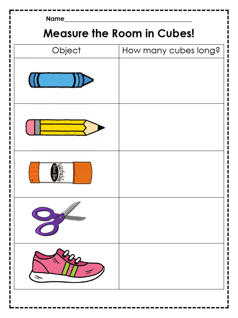 Measure The Room in Cubes!: Object How Many Cubes Long? | PDF