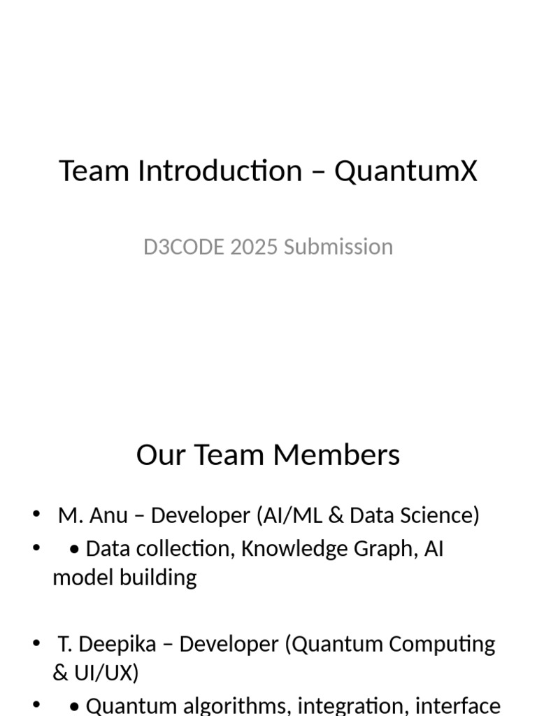 Quantumx Full Project Pdf Artificial Intelligence Intelligence