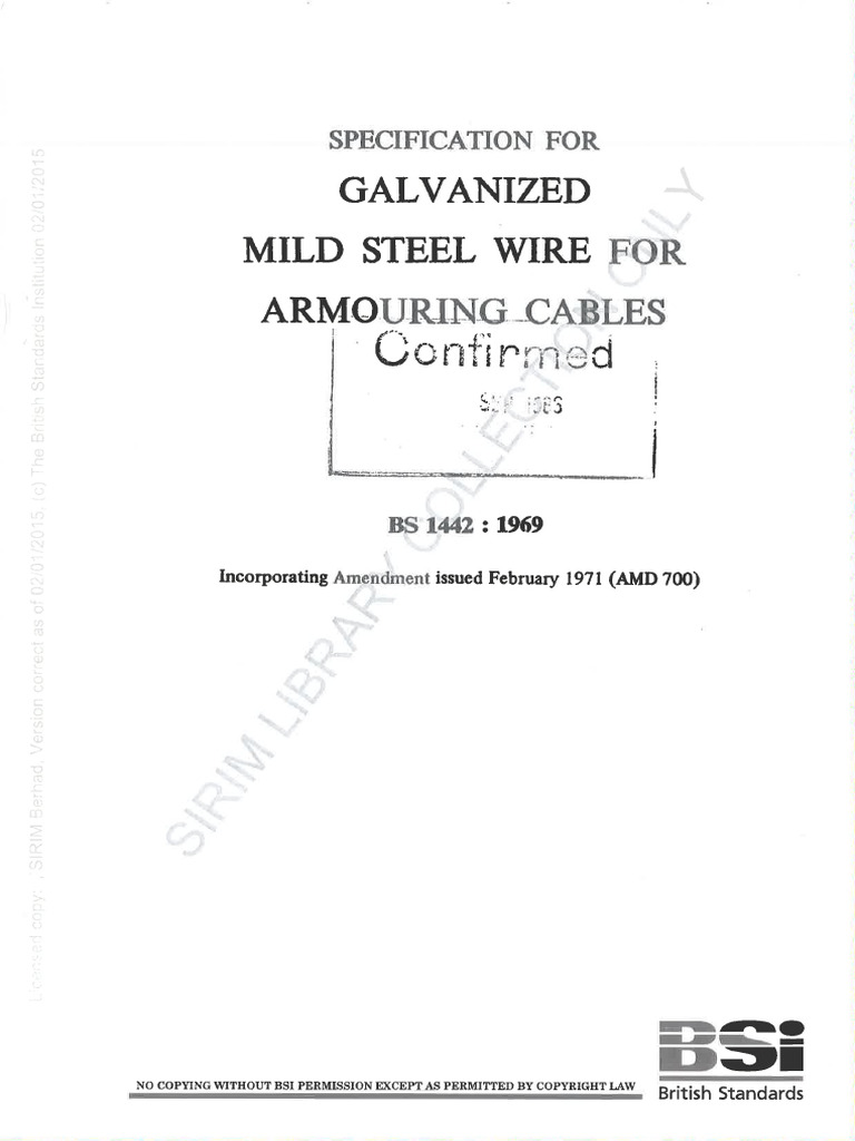 BS 1442 - 1969 | PDF