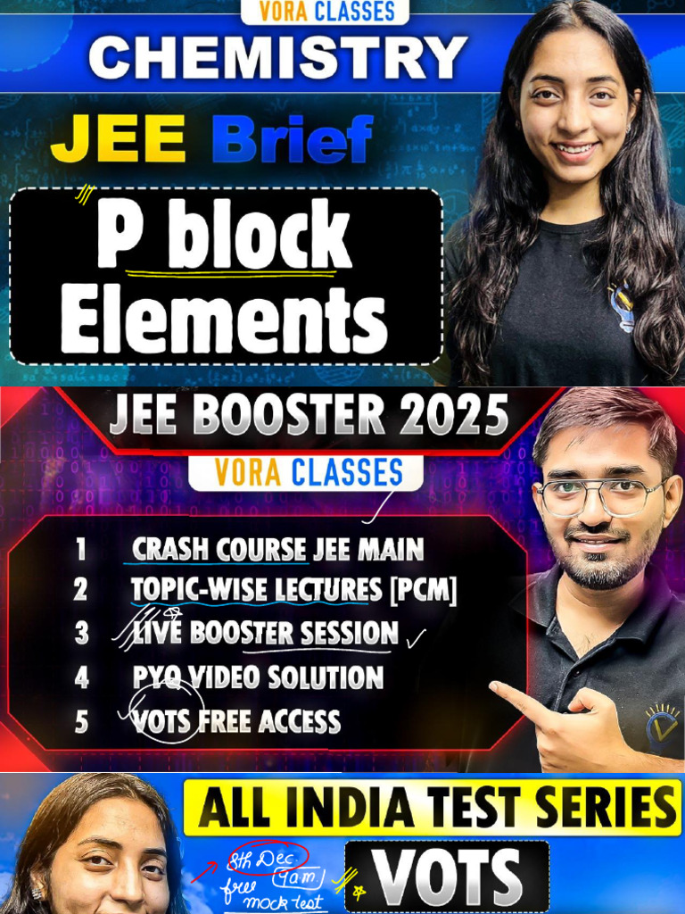 P Block in One Shot For Jee Main and Advanced - Jee Brief - Sakshi Vora ...