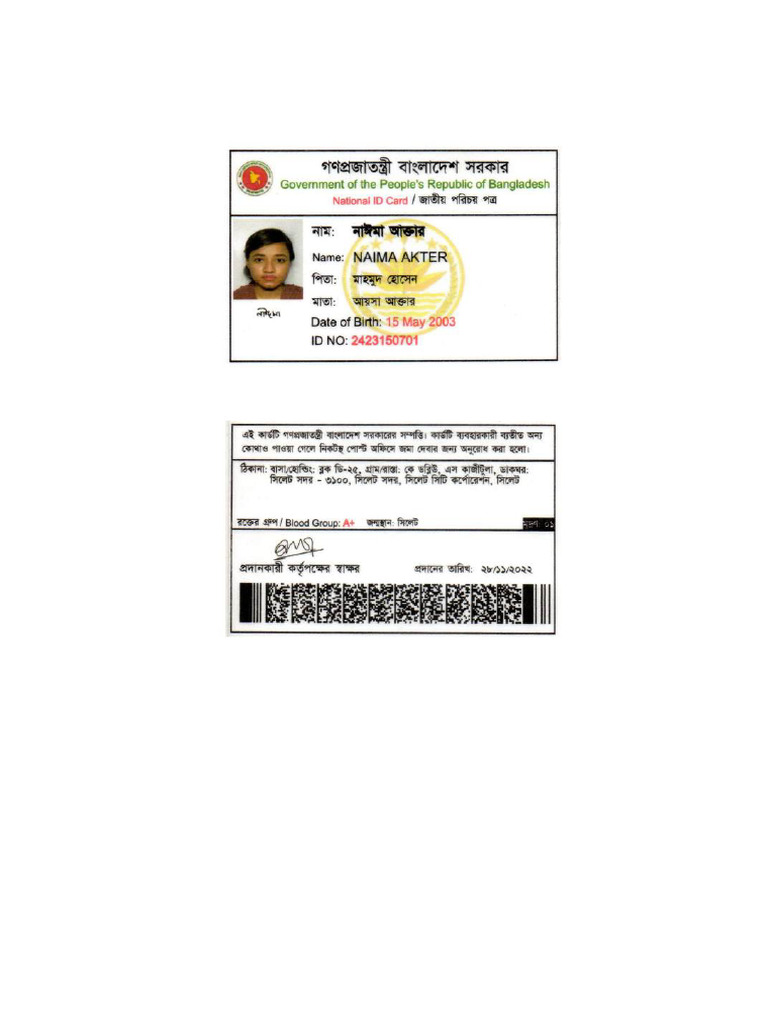 NID CARD Compressed | PDF