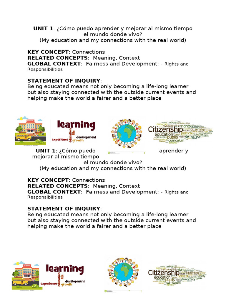 UNIT 1 Intro 2 For Jotters | PDF