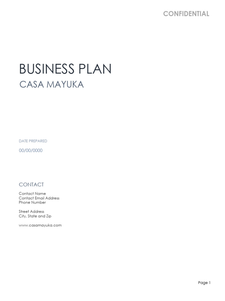 IC Simple Business Plan 10785 PDF | PDF | Marketing | Retail