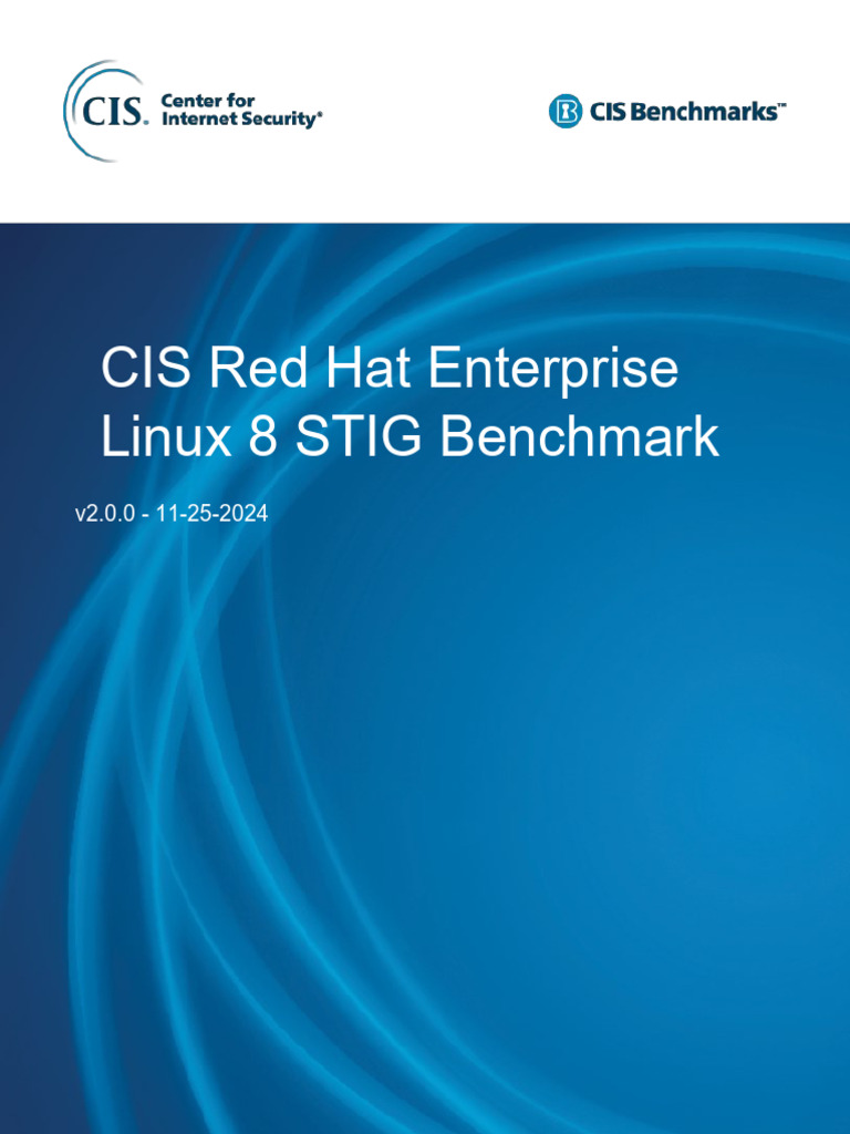 CIS Red Hat Linux 8 STIG Benchmark 2.0 | PDF | Cryptography | Firewall ...