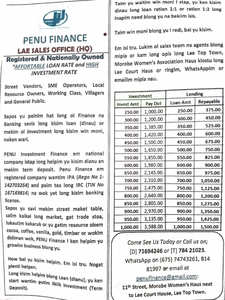 Penu Lenders | PDF