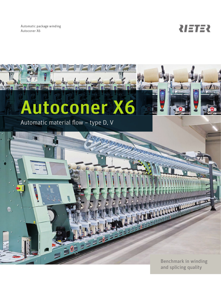 Rieter Autoconer x6 Automatic Material Flow Type D V Brochure 3563 v2 ...