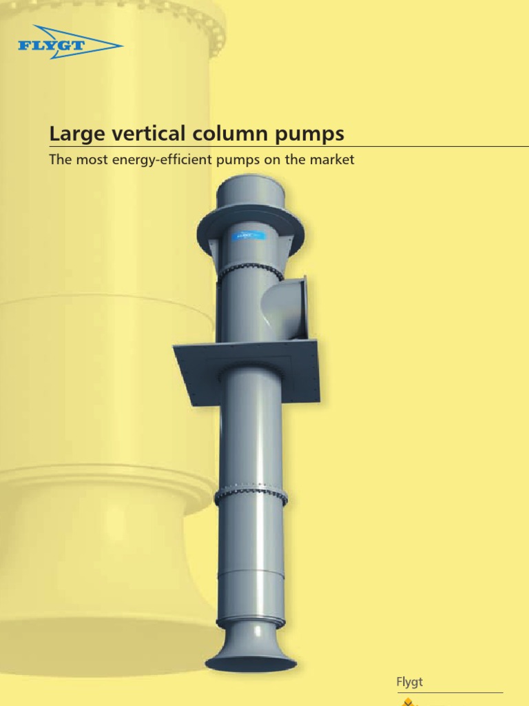 Energy-Efficient Large Column Pumps | PDF | Pump | Bearing (Mechanical)