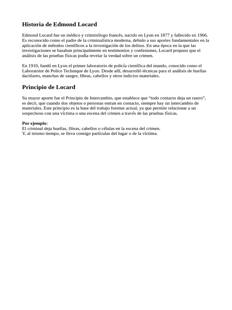 Locard Diegorosa | PDF