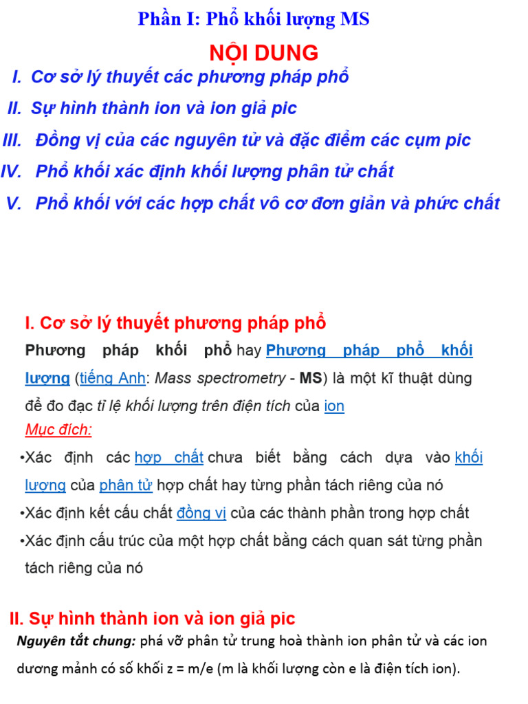 LT - Phổ MS - Xray | PDF