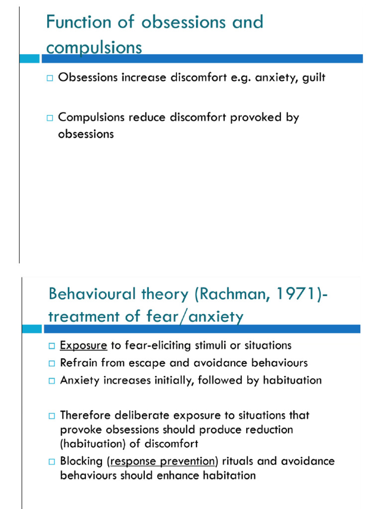 Obsessive Compulsive Disorder | PDF