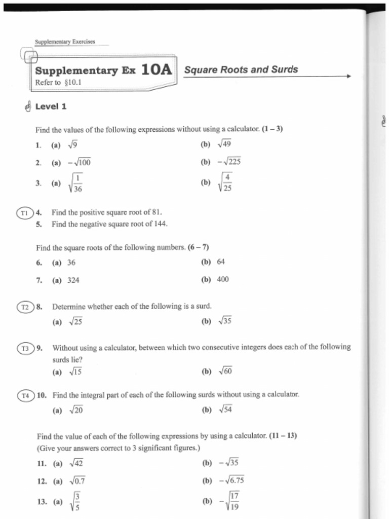 Ex 10 Pythagoras Theorem and Irrational Numbers | PDF