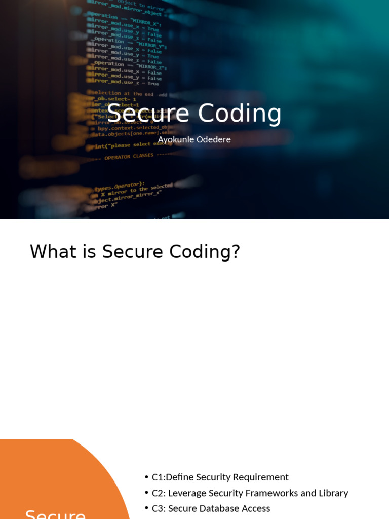 Essential Secure Coding Practices | PDF | Password | Computer Security
