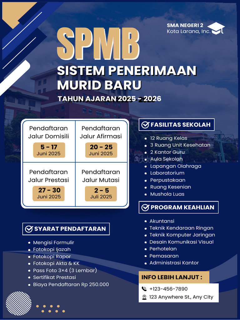Syarat Pendaftaran SPMB SMA 2025-2026 | PDF
