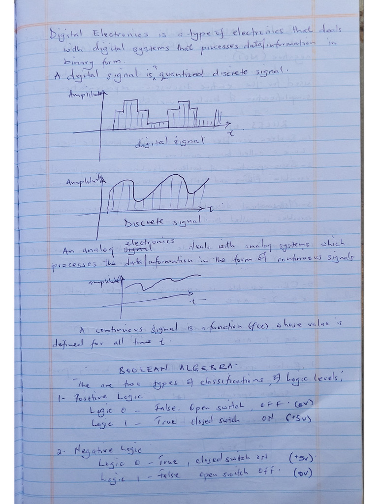 Digital Electronics Notes | PDF